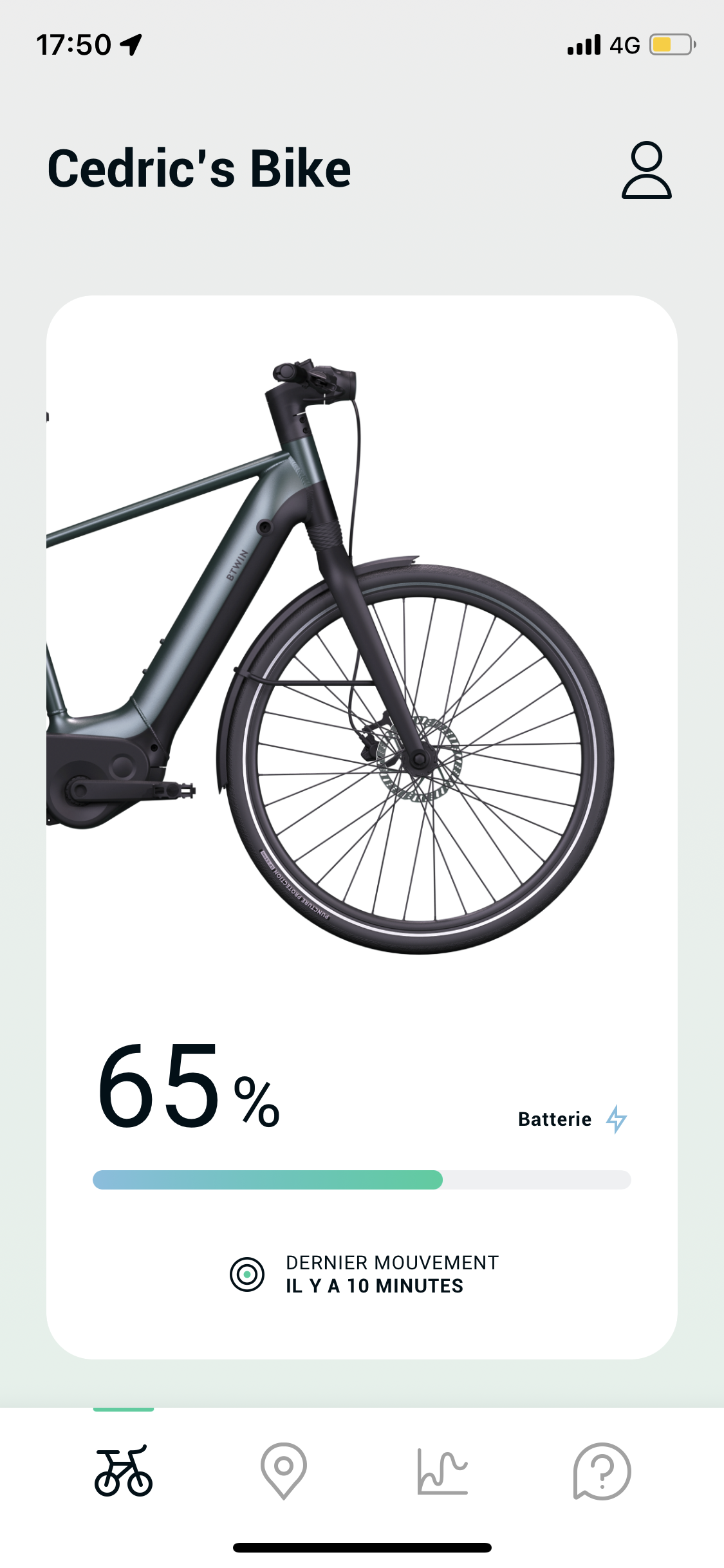 How is determined the bike movement ? – Mobility - Help & support